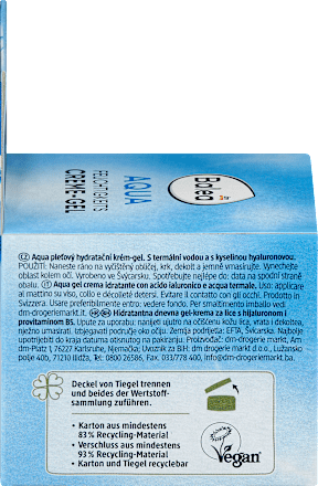 Balea Cremă de față cu acid hialuronic și apă termală, 50 ml | dm.ro