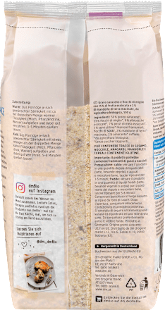 dmBio Porridge, Basen in Balance mit Buchweizen & Erdmandeln, 500 g ...