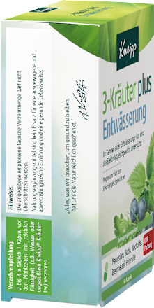 Kneipp Entwässerung 3-Kräuter Plus Kapseln 60 St, 28,6 g dauerhaft günstig online kaufen | dm.de