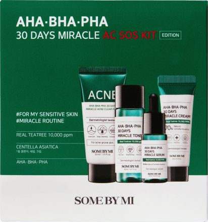 SOME BY MI Gesichtspflegeset AHA-BHA Miracle AC SOS Kit 4tlg, 4 St ...