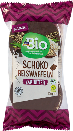 dmBio Snack od riže i tamne čokolade, 100 g | dm-drogeriemarkt.ba