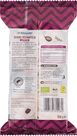 dmBio Snack od riže i tamne čokolade, 100 g | dm-drogeriemarkt.ba