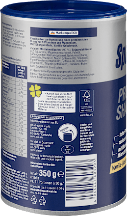Sportness Proteinpulver, Protein Shake 90, Vanille Geschmack, 350 g ...