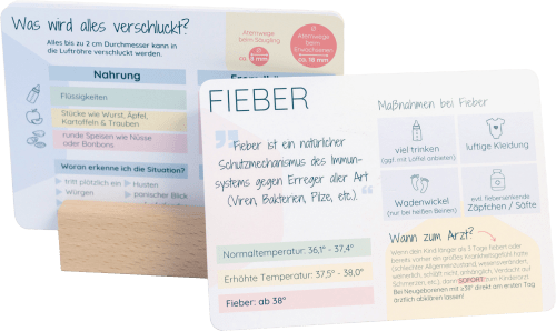 littleplan Erste-Hilfe-Karten mit Holzständer, 1 St dauerhaft günstig ...