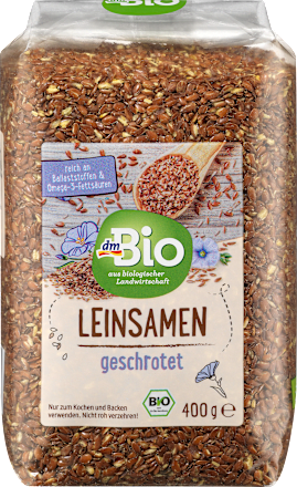 dmBio bio lněné semínko drcené, 400 g | dm.cz