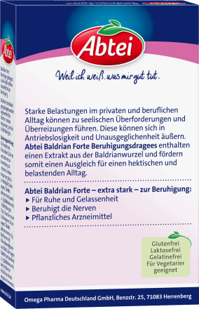 Abtei Baldrian Forte Beruhigungsdragees, 30 St dauerhaft günstig online ...