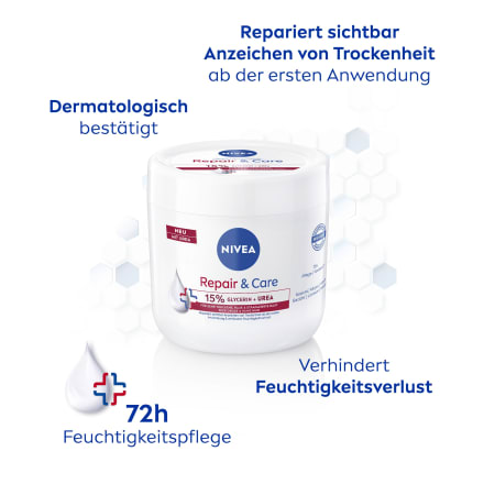 NIVEA Pflegecreme Repair & Care Urea, 400 ml dauerhaft günstig online ...