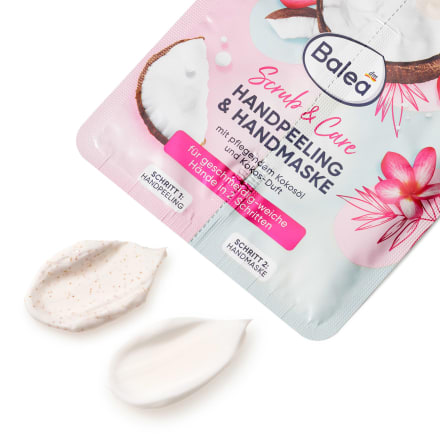 Balea Handpeeling & -maske Scrub & Care, 20 ml dauerhaft günstig online ...