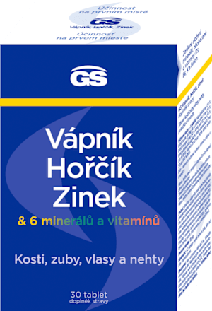 GS vápník, hořčík, zinek, 30 ks | dm.cz