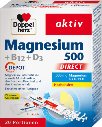 Doppelherz Magnesium+B12+D3 DIRECT, 20 kom | dm.rs
