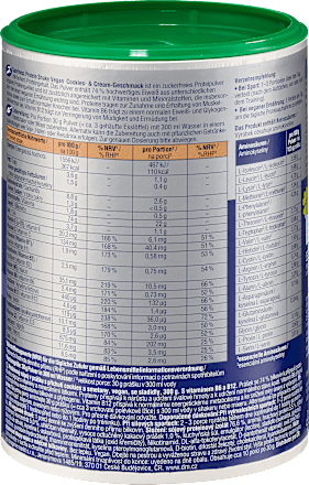 Sportness Proteinpulver, Protein Shake Vegan Cookies & Cream Geschmack ...