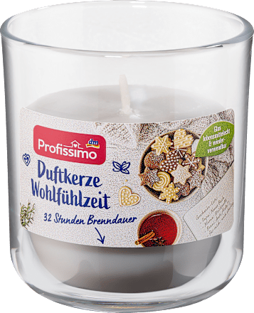 Profissimo Duftkerze im Glas Wohlfühlzeit, 1 St dauerhaft günstig online kaufen | dm.de