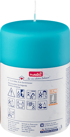 Profissimo Sveća glatka, debela 120/80 - plava, 1 kom | dm.rs