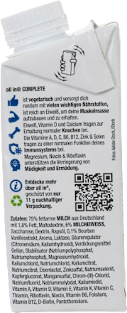 allin Trinkmahlzeit Protein Complete Vanille, 200 ml | dm.at