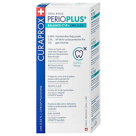 CURAPROX Perio Plus Balance CHX 0,05 vodica za ispiranje usta, 200 ml | dm-drogeriemarkt.ba