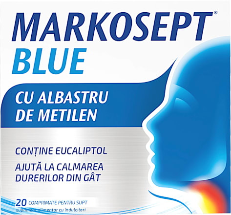 Fiterman Pharma Markosept Blue, comprimate pentru supt, 1 buc | dm.ro