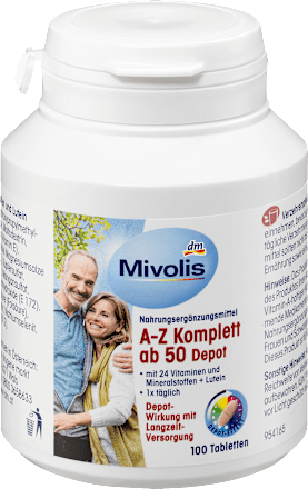 Mivolis A-Z Komplett Depot ab 50, Tabletten, 100 St, 153 g dauerhaft ...