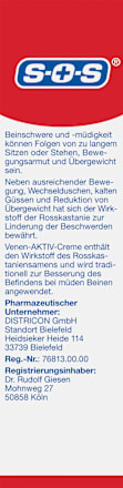SOS Venen-Aktiv-Creme, 100 g dauerhaft günstig online kaufen | dm.de