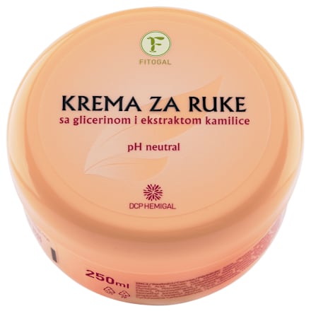 FITOGAL Krema za ruke, sa glicerinom i ekstraktom kamilice, 250 ml | dm.rs
