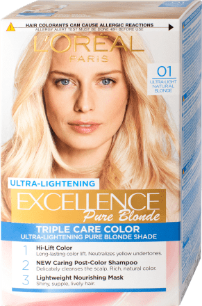 L'ORÉAL PARiS EXCELLENCE Creme Boja za kosu - 01 Ultra-Light Natural ...