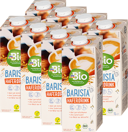 dmBio Bio ovseni napitek Barista, 8 x 1 L, 8 l | dm.si