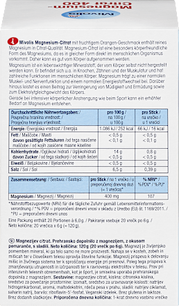 Mivolis Magnesium-Citrat, Granulat 20 Sticks, 120 g dauerhaft günstig ...