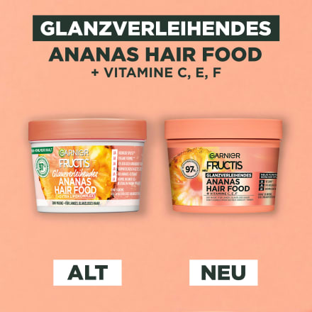 GARNIER FRUCTIS Haarkur Ananas Hair Food 3in1 Maske, 400 ml dauerhaft ...