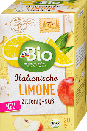 dmBio Früchtetee Italienische Limone (20 Beutel), 40 g dauerhaft ...