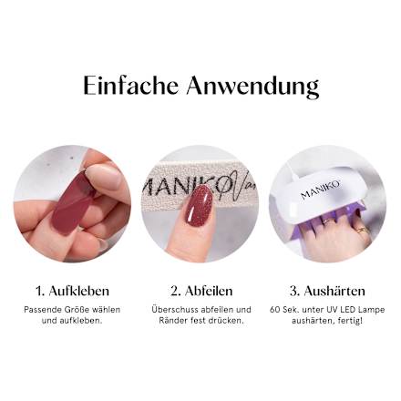 Maniko UV Nagelfolien Gel Strip Rosegold dauerhaft günstig online ...