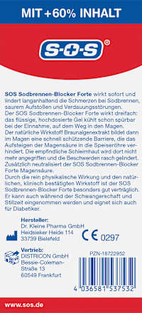 SOS SOS Sodbrennen Blocker Forte 24 St, 240 ml dauerhaft günstig online ...