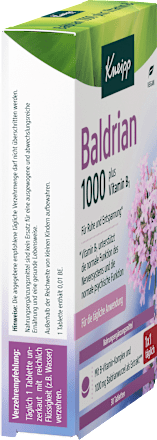 Kneipp Baldrian 1000 Tabletten 30 St, 15 g dauerhaft günstig online ...