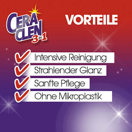 CERACLEN Glaskeramikreiniger & Induktionsreiniger 3-in-1, 200 ml ...