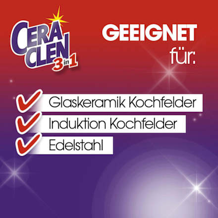 CERACLEN Glaskeramikreiniger & Induktionsreiniger 3-in-1, 200 ml ...