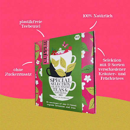 Cupper Geschenkset Tee Selection Box 9 Sorten (45 Beutel), 1 St ...