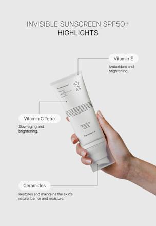 Transparent Lab Sonnencreme Gesicht Invisible LSF 50+, 100 ml dauerhaft ...