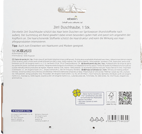 ebelin Duschhaube 2in1 Beauty Eve Routine, 1 St dauerhaft günstig online kaufen | dm.de