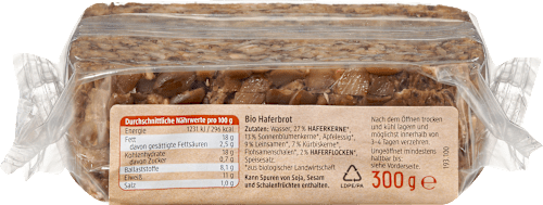 dmBio Brot, Das Pure Hafer & Saaten, 300 g dauerhaft günstig online ...