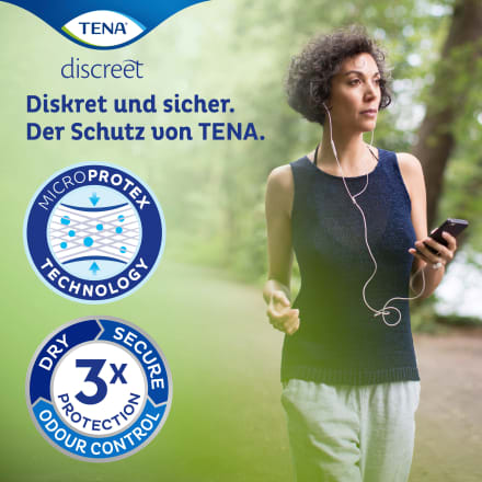 TENA discreet Slipeinlagen Inkontinenz Ultra Mini Plus, 24 St dauerhaft ...