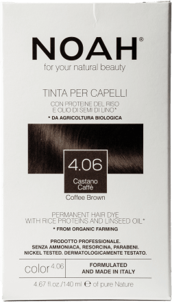 NOAH Vopsea de păr permanentă 4.06 șaten cafeniu, 140 ml | dm.ro
