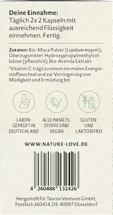 Nature Love Maca Schwarz Kapseln 120 St, 106 g dauerhaft günstig online ...