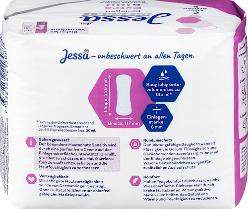 Jessa DISKRET Einlagen Inkontinenz Extra, 10 St dauerhaft günstig ...