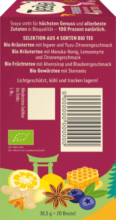 Teaya Tee Probierbox 4 Sorten (20 Beutel), 39,5 g dauerhaft günstig ...