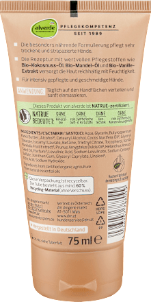 alverde NATURKOSMETIK Krema za ruke Ruheoase, 75 ml | dm-drogeriemarkt.ba