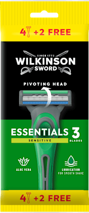 WILKINSON SWORD Essential 3 Sensitive jednokratni brijači, 6 kom. | dm ...