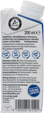 allin Trinkmahlzeit Protein Complete Vanille, 200 ml | dm.at