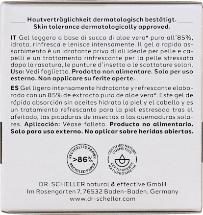 Dr. Scheller Gesichtscreme Gel Aloe Vera, 50 ml dauerhaft günstig online kaufen | dm.de