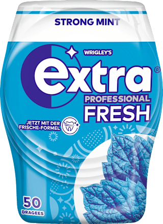 EXTRA Kaugummi Extra Professional Fresh, Strong Mint, zuckerfrei, 50 St ...
