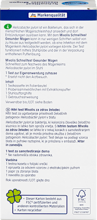 Mivolis Schnelltest Gesunder Magen, 1 Anwendung, 1 St dauerhaft günstig ...