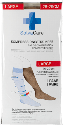 SolvaCare Kompressionsstrümpfe Größe L beige, 1 St dauerhaft günstig online kaufen | dm.de