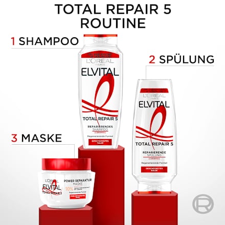 L'ORÉAL PARiS ELVITAL Shampoo Total Repair 5, 250 ml dauerhaft günstig online kaufen | dm.de